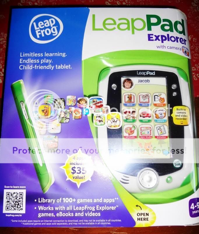 NEW LeapFrog LeapPad1 Explorer Learning Tablet Green with Camera, 4 ...