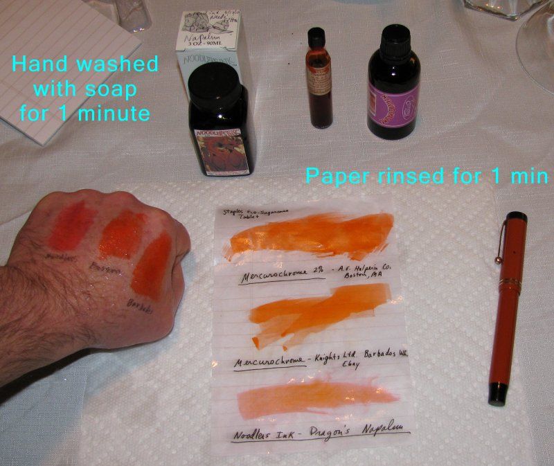Mercurochrome Vs. Noodler's Dragon's Napalm - Inky Thoughts - The ...