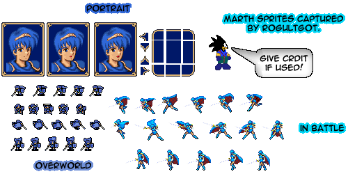 Marth\'s Sprite Sheet In FE3 gif by Suichimo | Photobucket